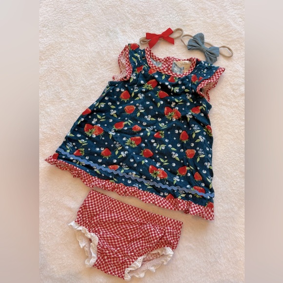 Matilda Jane | Dresses | Matilda Jane Strawberry Dress With Plaid ...